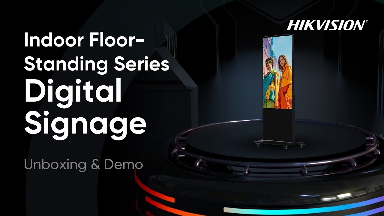 Indoor Floor-Standing Series Digital Signage Unboxing & Demo - YouTube