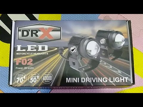 DRX mini driving light 80 watts - YouTube