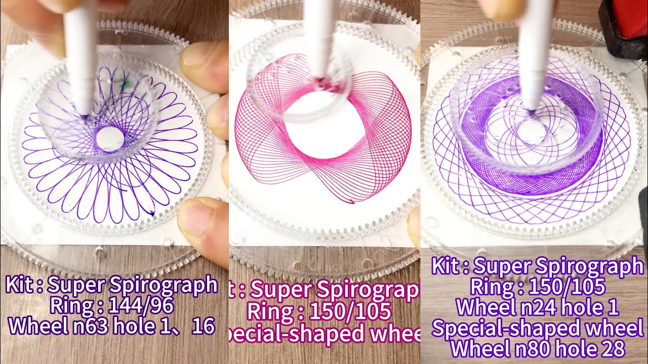 Simple Spirograph design Satisfying ASMR Video#spirograph #shorts# ...