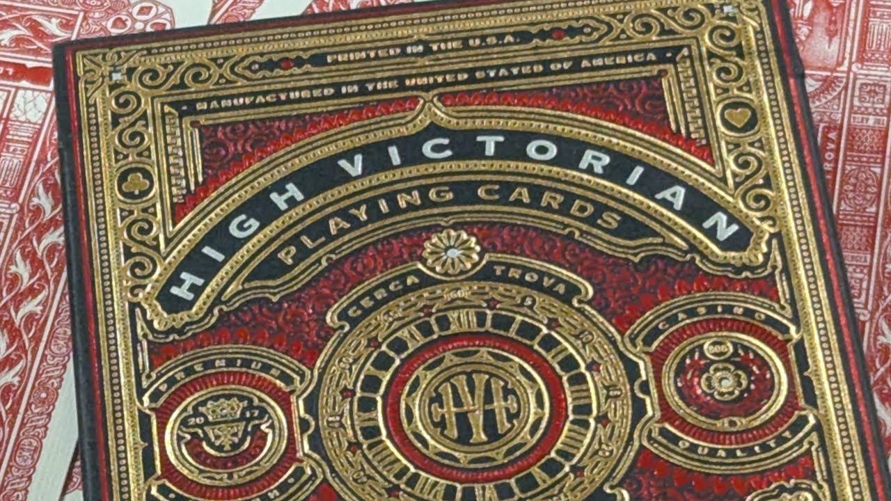 Daily deck review day 433 - Red High Victorian playing cards by ...