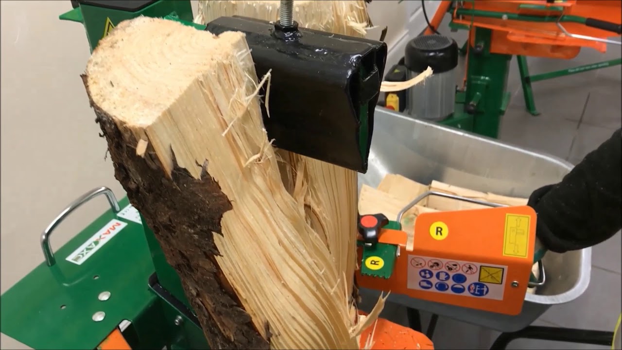 7 Ton MAX AXE Vertical Log Cutter - YouTube