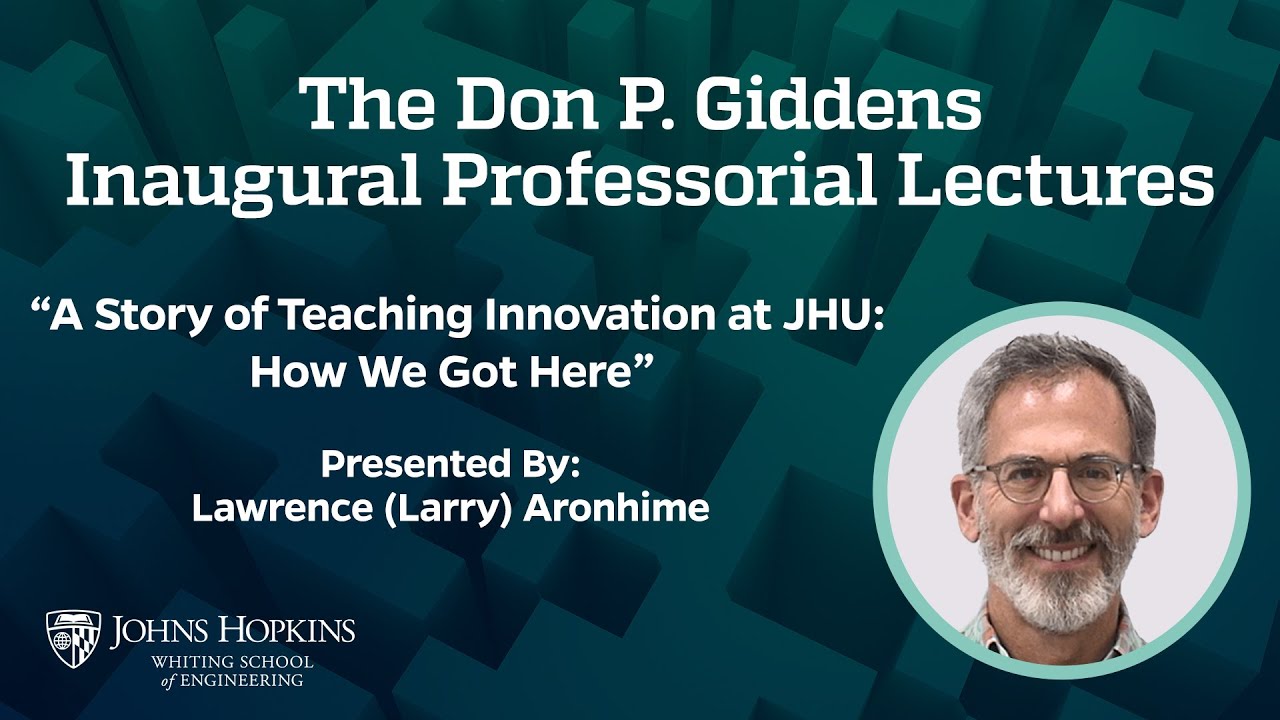 The Don P. Giddens Inaugural Professorial Lecture: Lawrence Aronhime ...