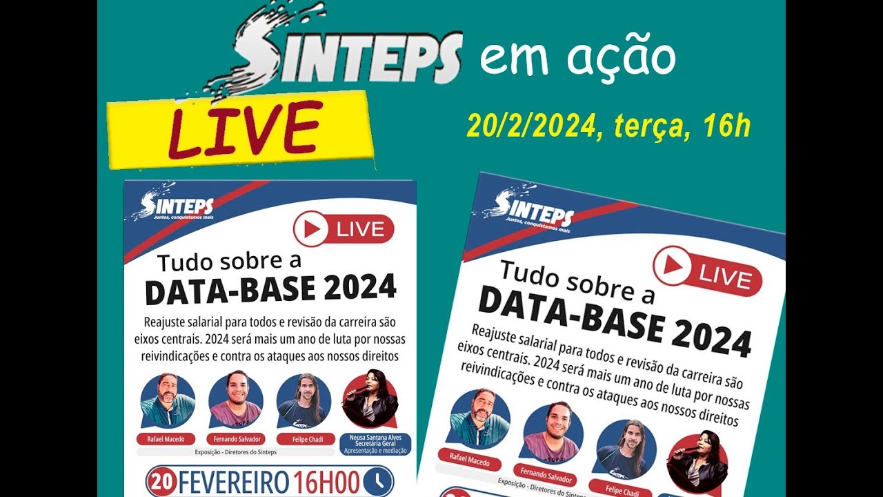 Live - 20/02/2024 - Tudo sobre a Data-Base 2024 - YouTube