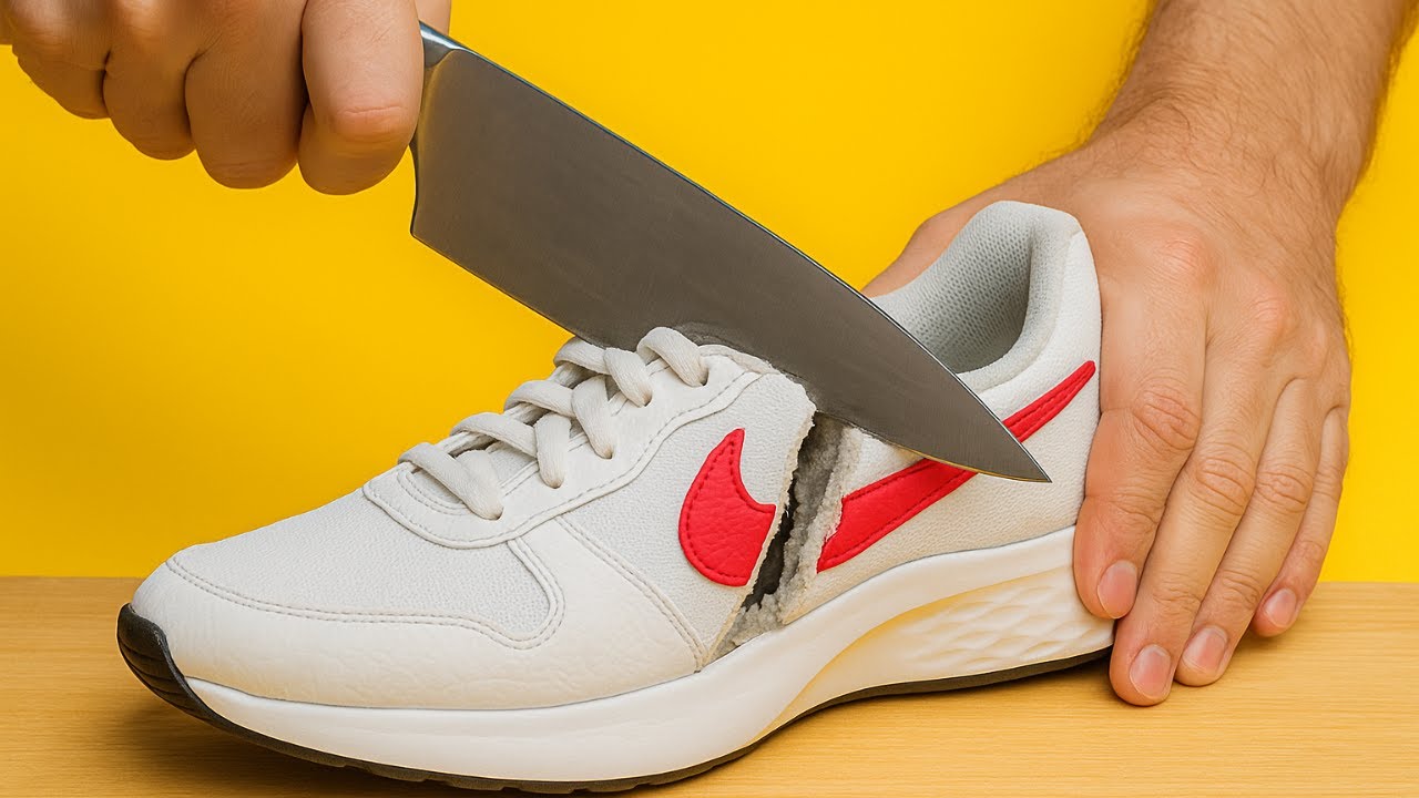 Slicing Shoes in Half! 🔪 | Hyper Realistic AI ASMR Cutting Test - YouTube