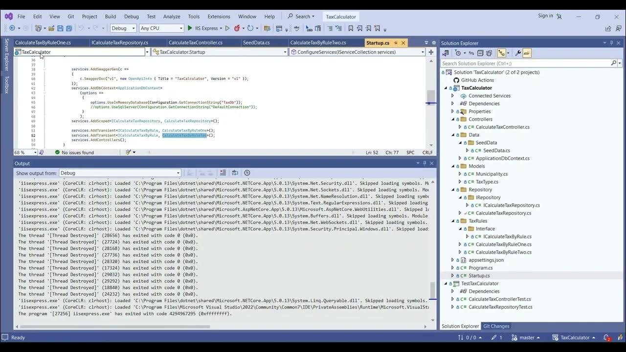 Dependency Injection in Dotnet core for more then one implementation of an interface - YouTube