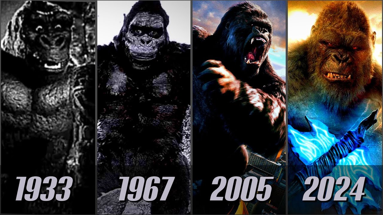 EVOLUTION of KING KONG in Movies (1954-2024) Godzilla x Kong 2: The New ...