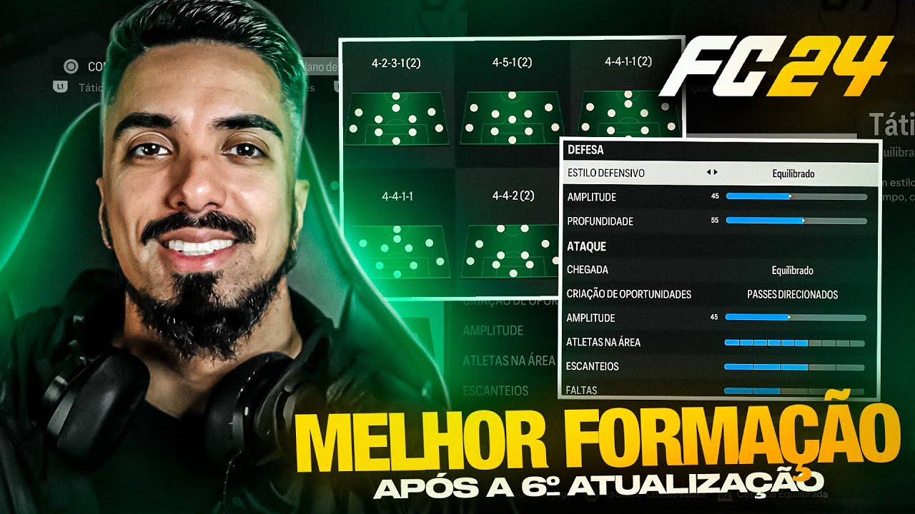 FC 24: A MELHOR FORMAÇÃO APÓS A 6° ATUALIZAÇÃO 🔥 A TÁTICA MAIS ...