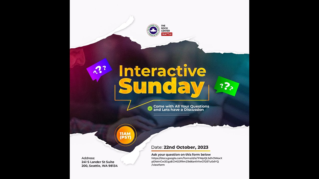 RCCG The Rock Center Seattle // Pst Victor Adebomi // Oct 22nd 2023 ...