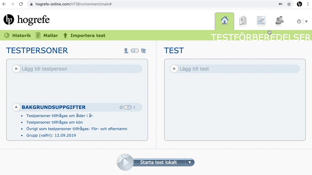 Att frigöra/återställa reserverade testningar i Hogrefe Testsystem, HTS ...