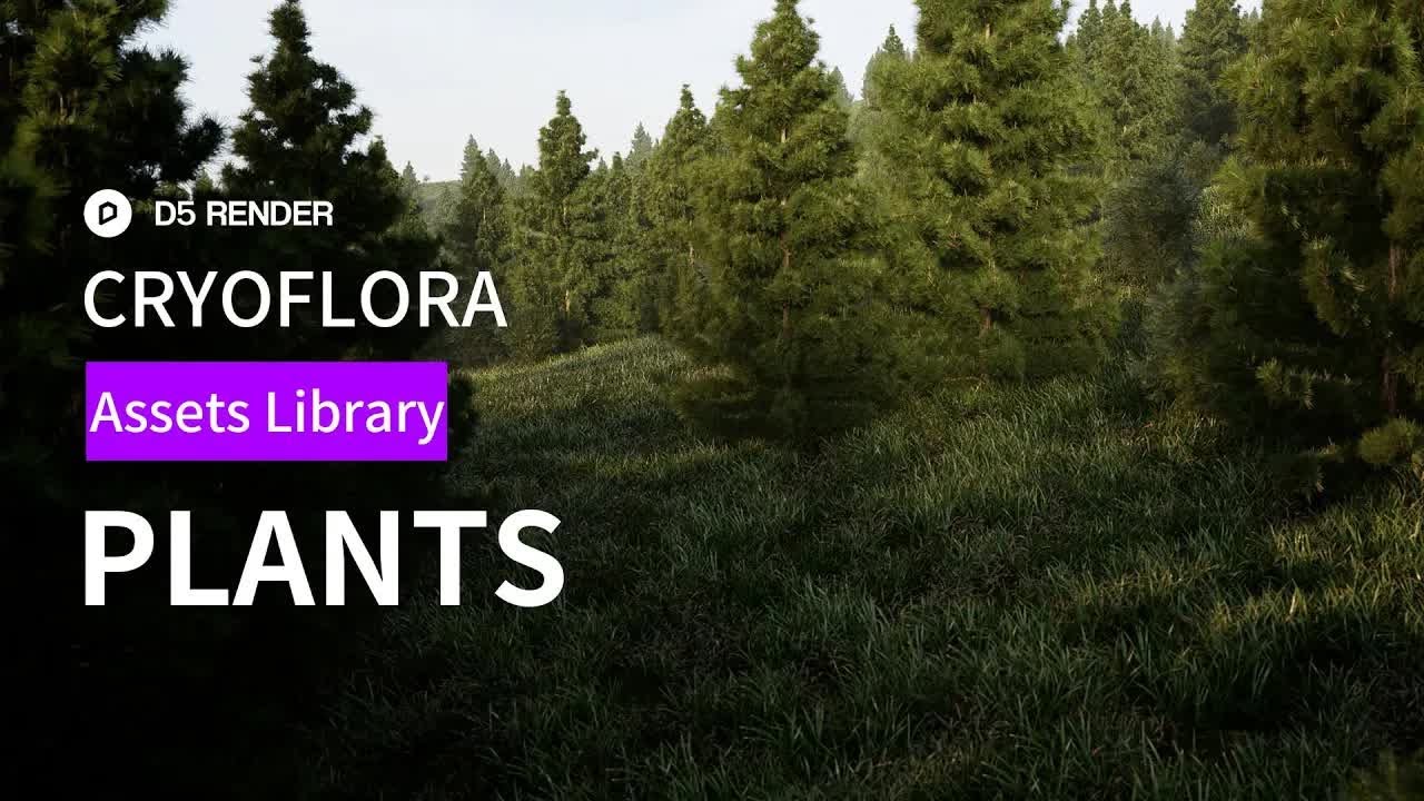 D5 Assets Library Updates｜Plants｜ Cryoflora - YouTube