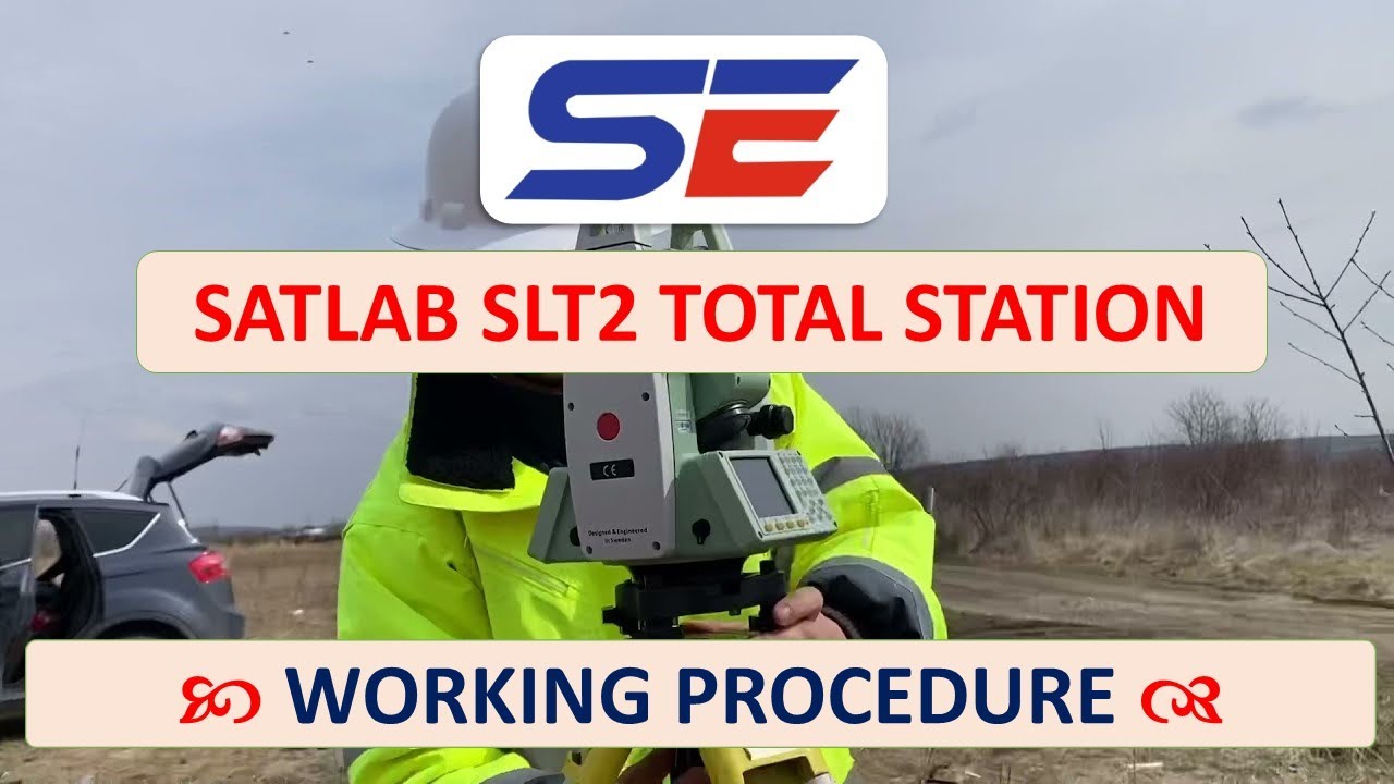 SATLAB TOTAL STATION SLT2 PROCEDURE-3 - YouTube