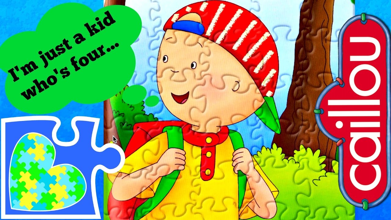 CAILLOU GAME PUZZLE FOR KIDS! Rompecabezas de Caillou. - YouTube
