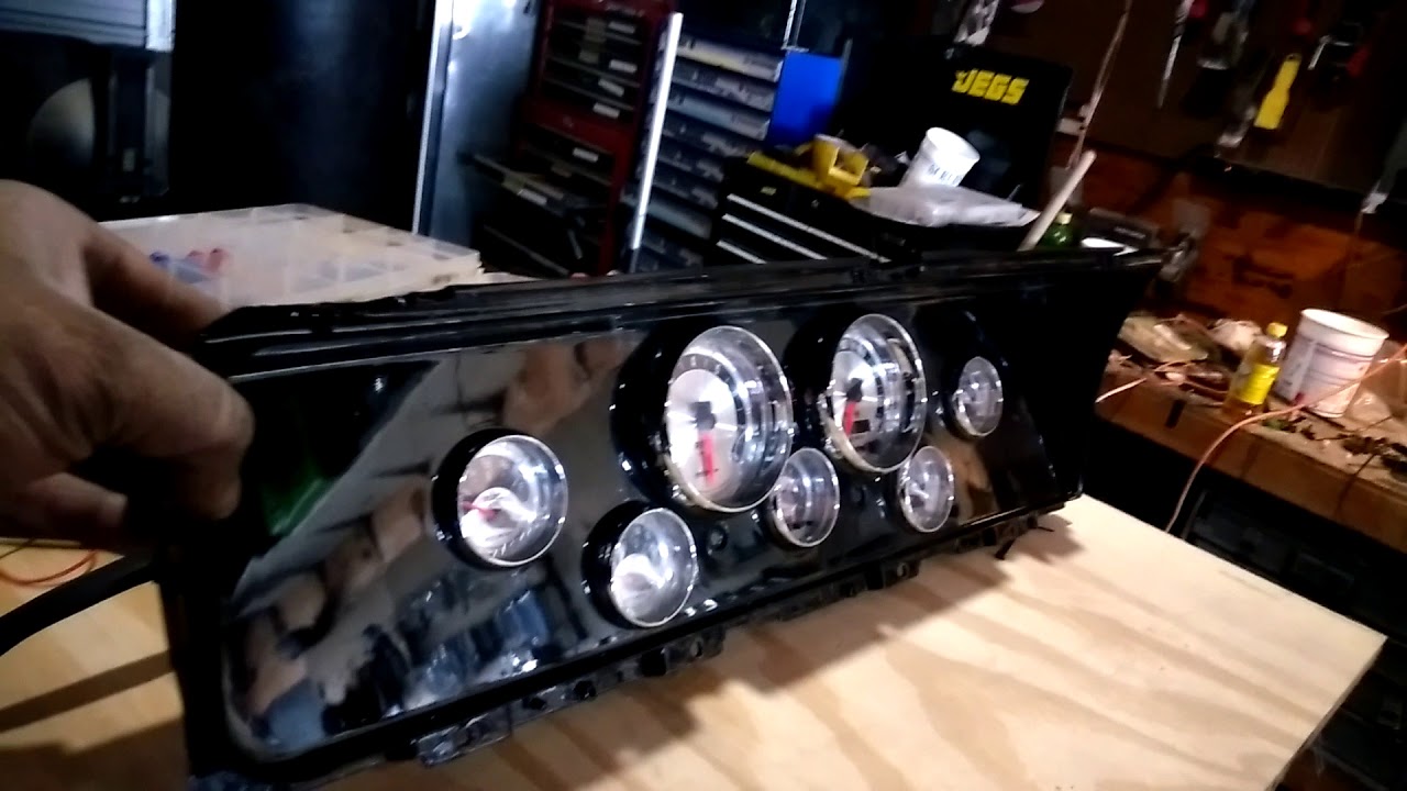1967 Chevy Impala dash cluster - YouTube