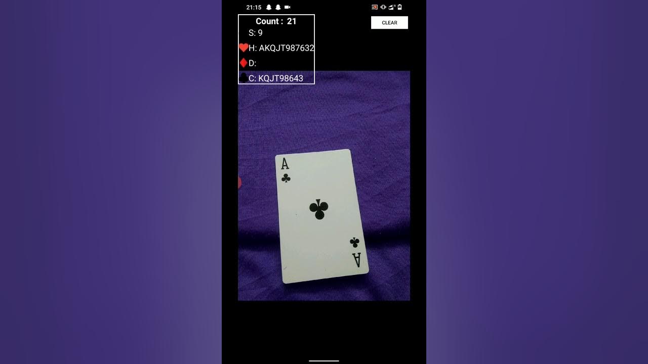 Playing Card Detection Using Opencv in Android - YouTube