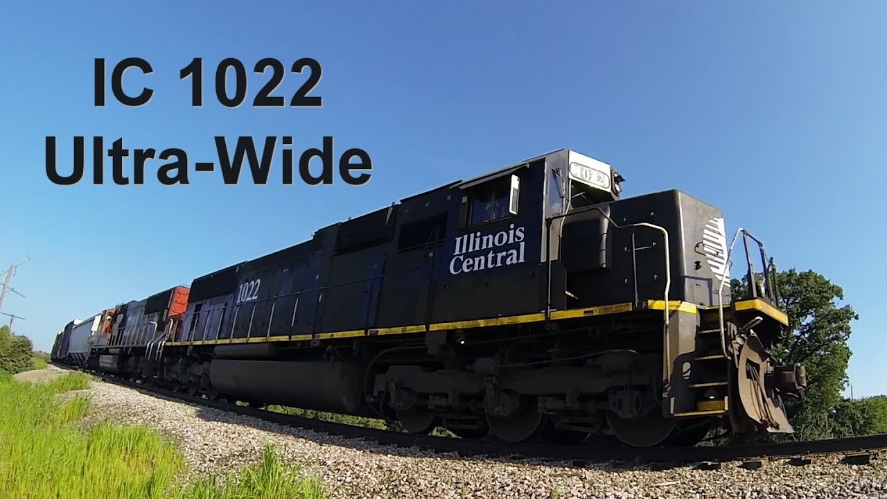 IC 1022 East, an EMD SD70, Ultra-Wide View on 7-20-2013 - YouTube