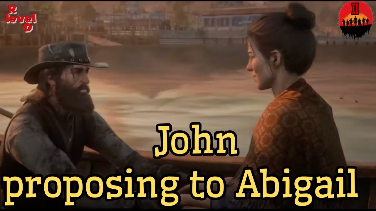 John proposing to Abigail in boat #RDR2 #Story - YouTube