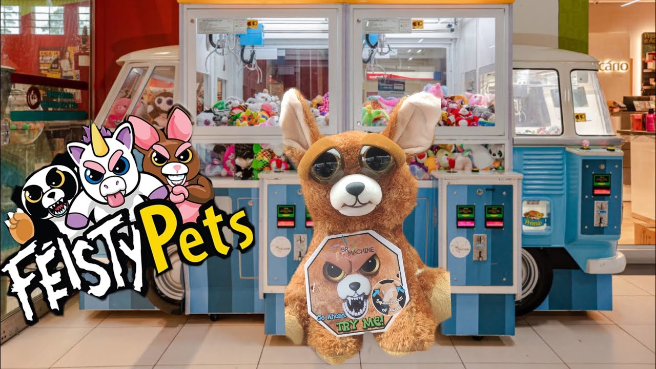 Feisty pets Chihuahua na máquina de pelúcia Br machines - YouTube