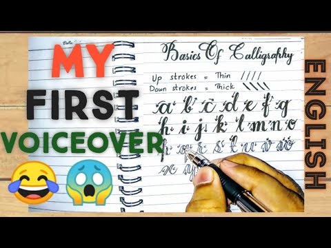 How to do Calligraphy Without Calligraphy Pen (English) || 1st ...