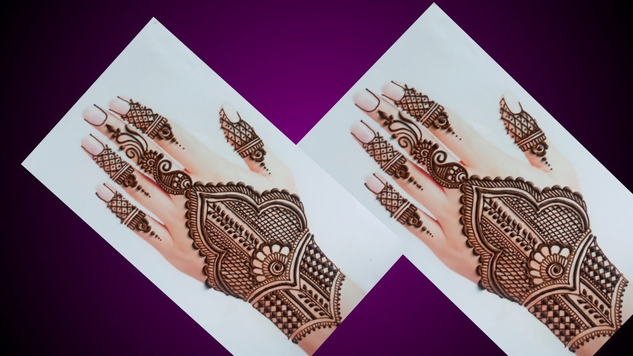 How to make a mehndi design.Simple Mehndi design . Stylish and ...