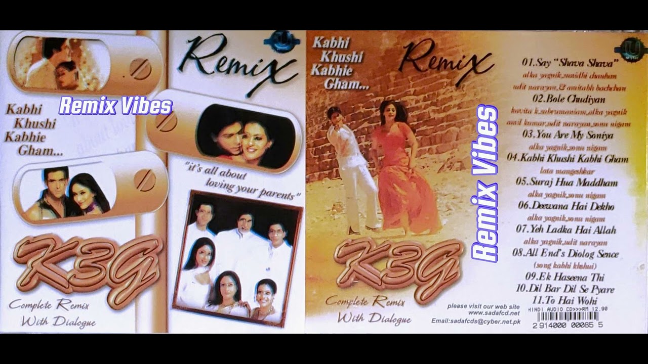 K3G Complete Remix With Dialogue | Kabhi Khushi Kabhie Gham Full Album ...