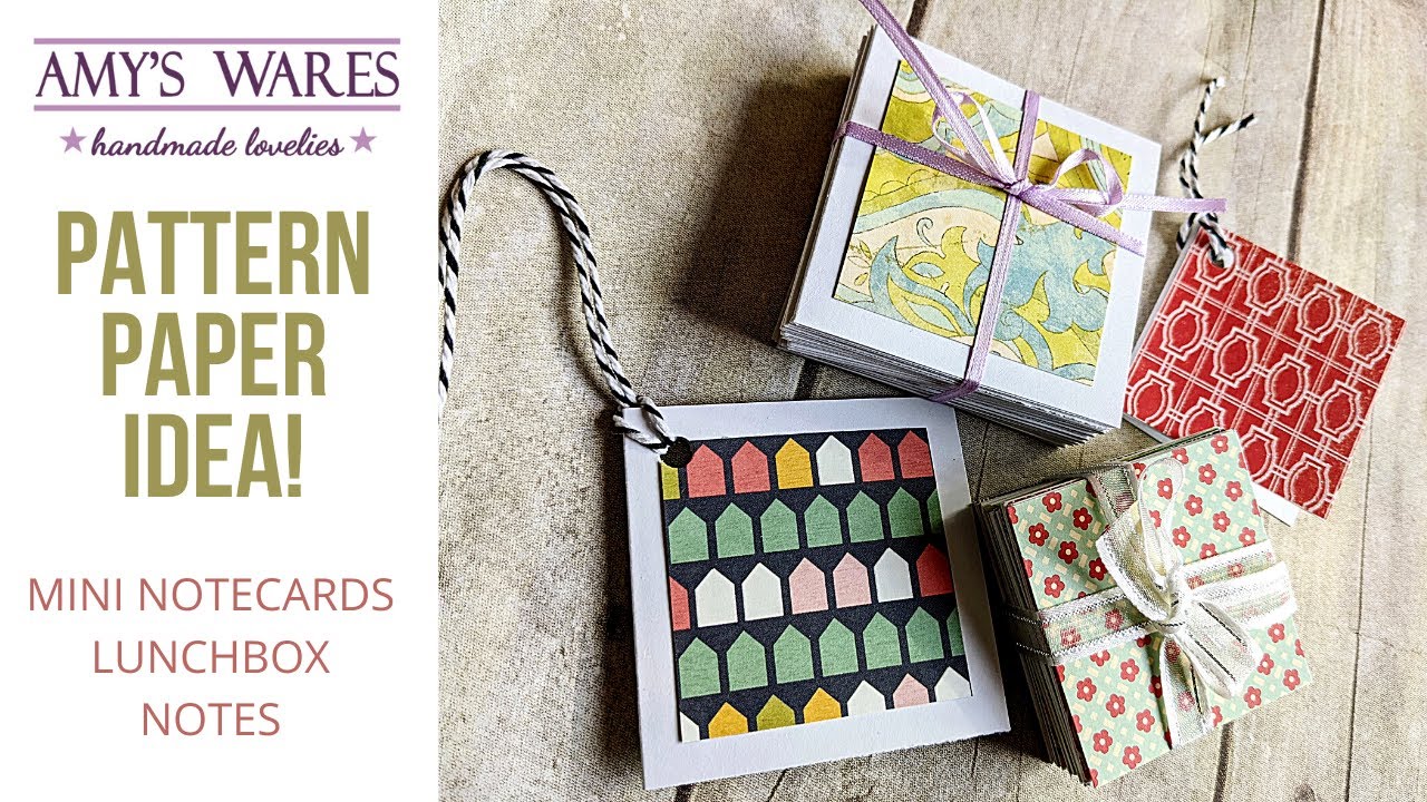 How to use Pattern Paper Simple idea to use up those scraps with these ...