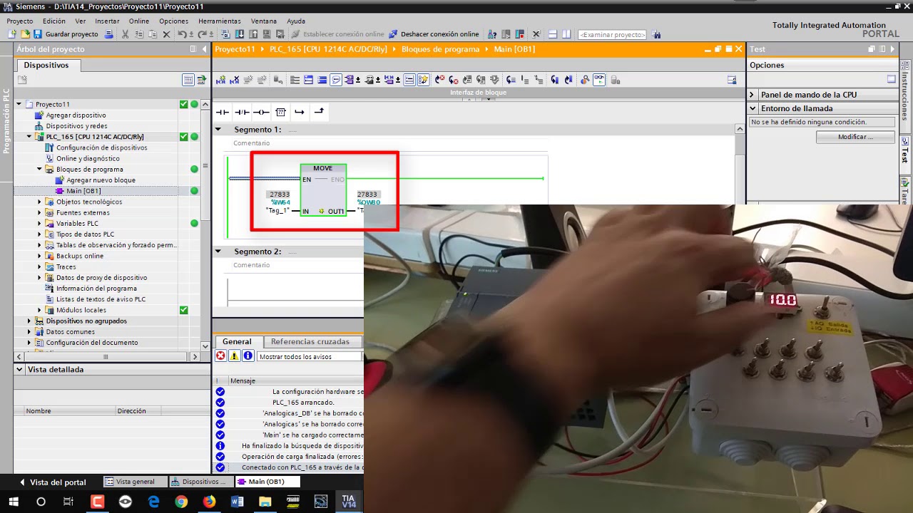 Siemens 1200, signal board de salida analógica - YouTube