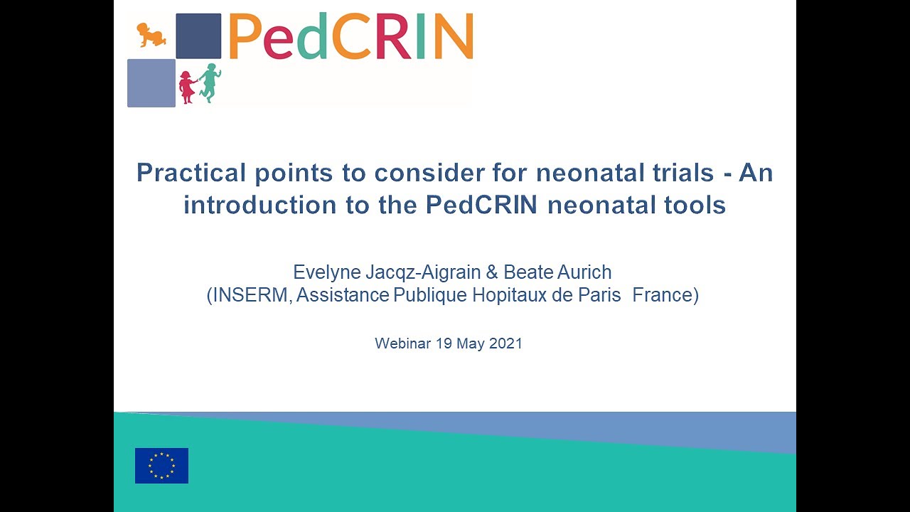 PedCRIN webinar - An introduction to the PedCRIN neonatal tools - YouTube