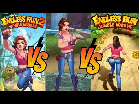 Endless run Vs Endless tune games//endless run jungl escape //endless ...