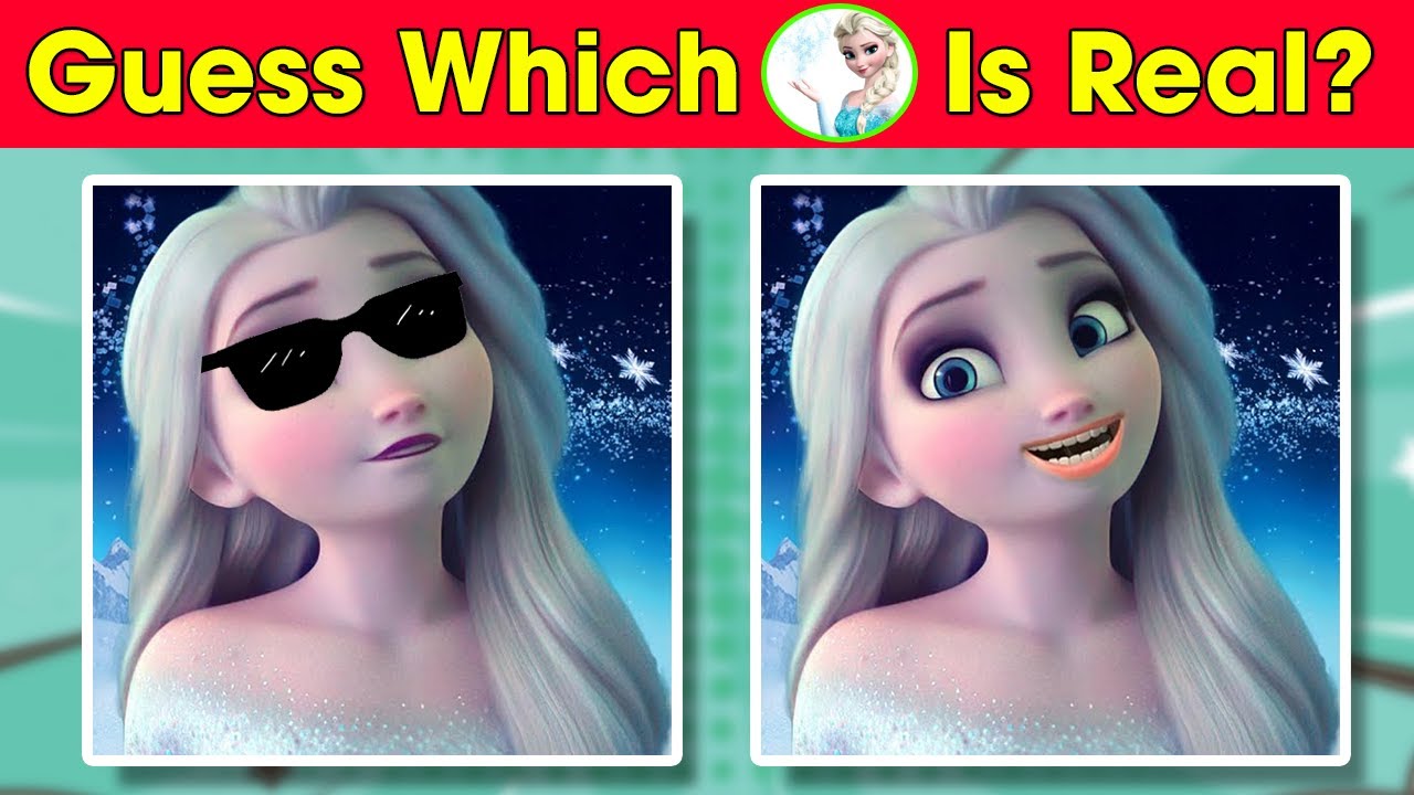 Right Or Left | Can You Guess which is Real Elsa On Frozen| TRUE DISNEY ...