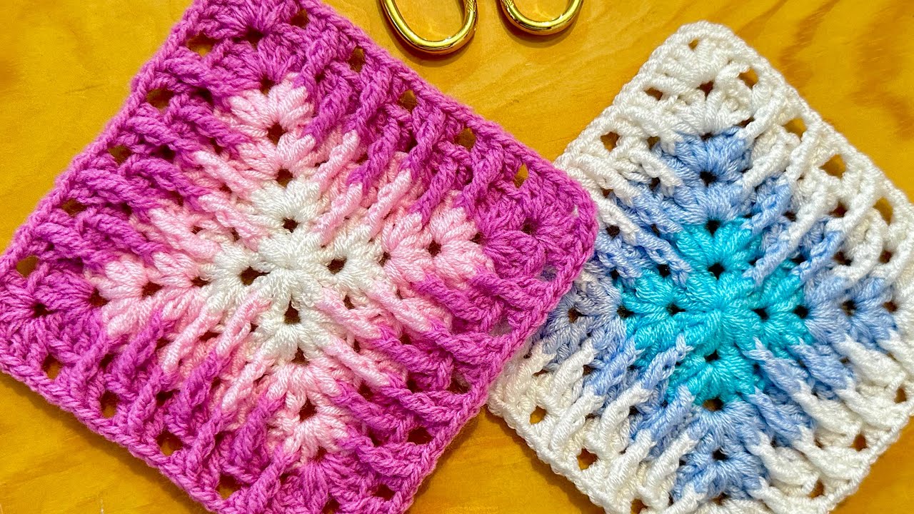 Beautiful Granny Square/ Crochet for Beginners| Mosaic Crochet | Easy ...