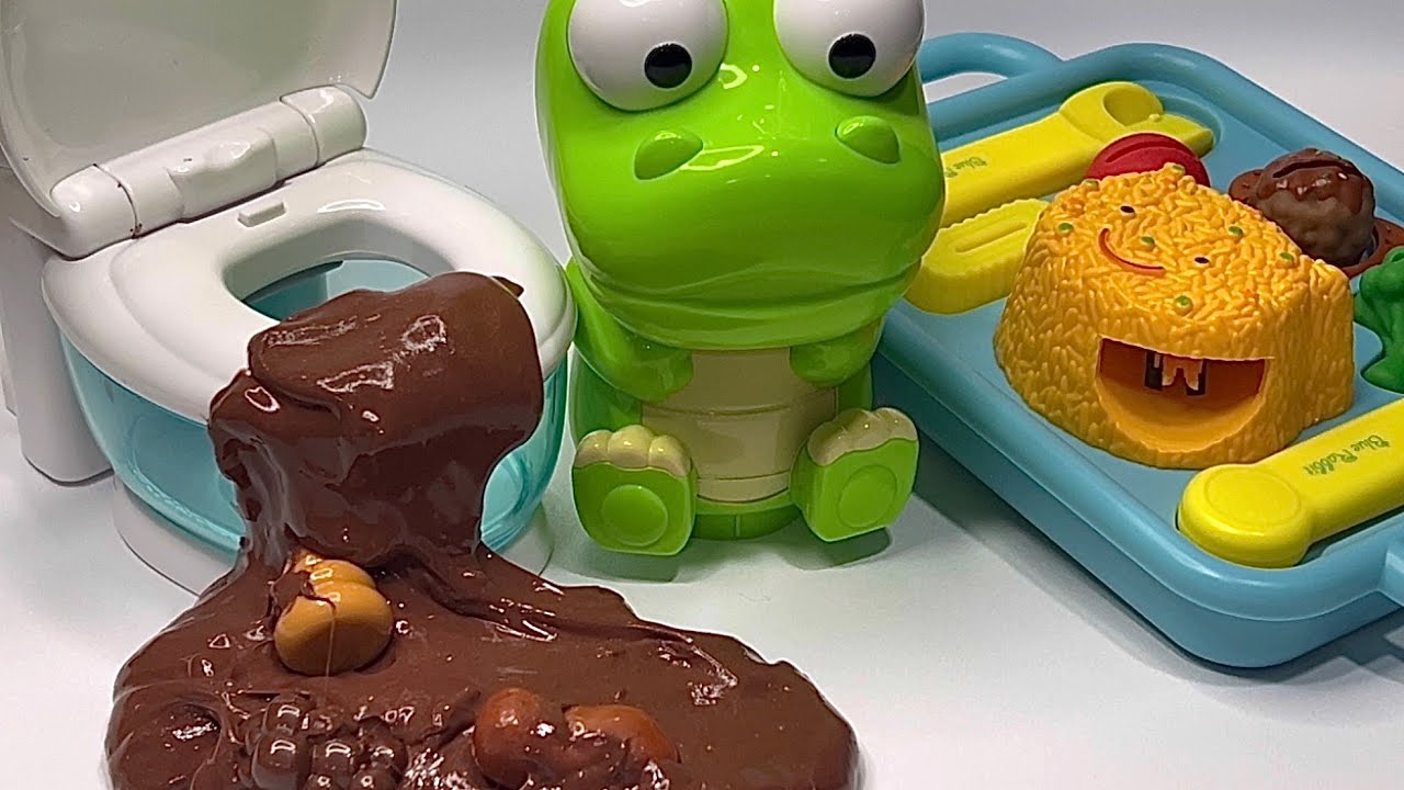 Pororo Eating & Potty training ASMR | 뽀로로 배변훈련 슬라임 Satisfying Video ...