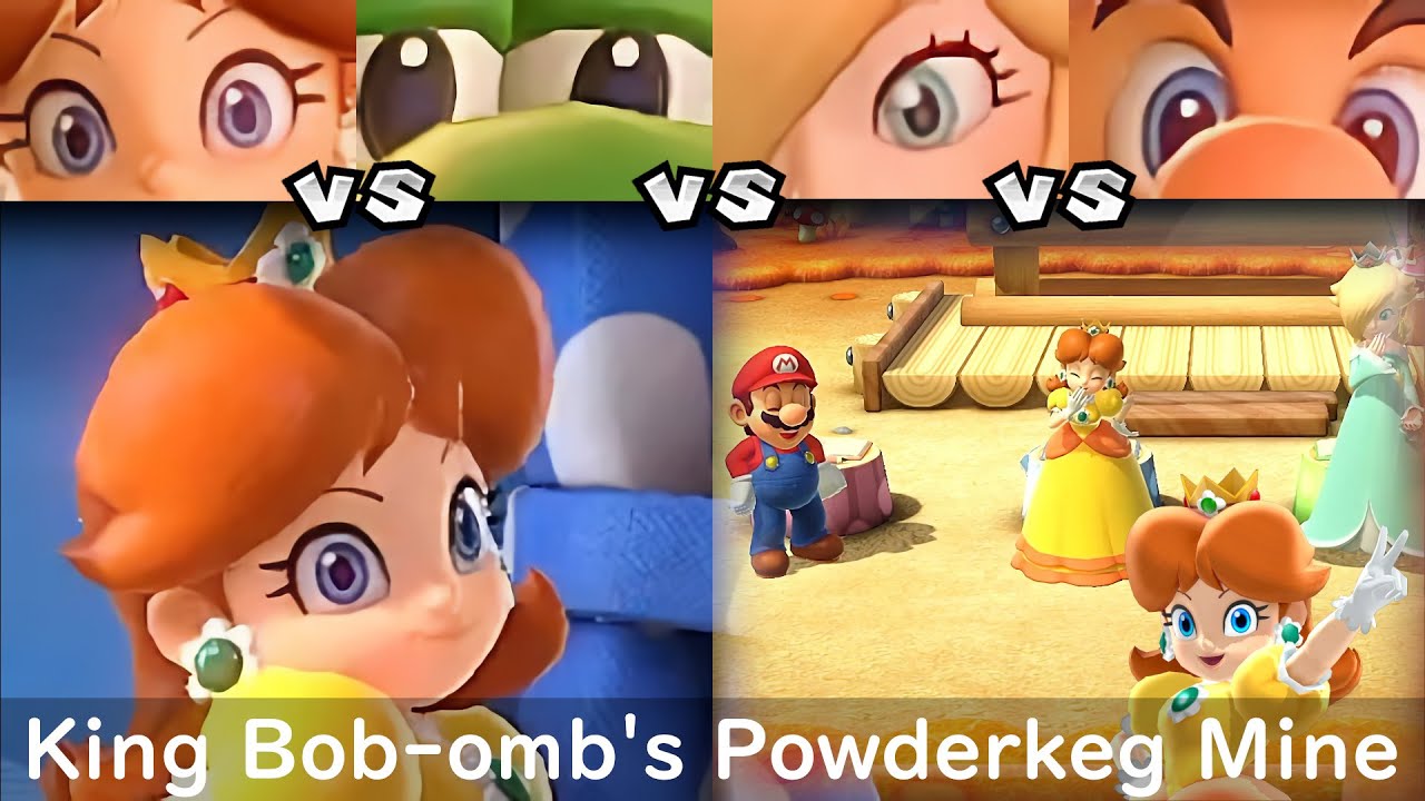 Super Mario Party Daisy vs Yoshi vs Rosalina vs Mario #69 King Bob omb ...