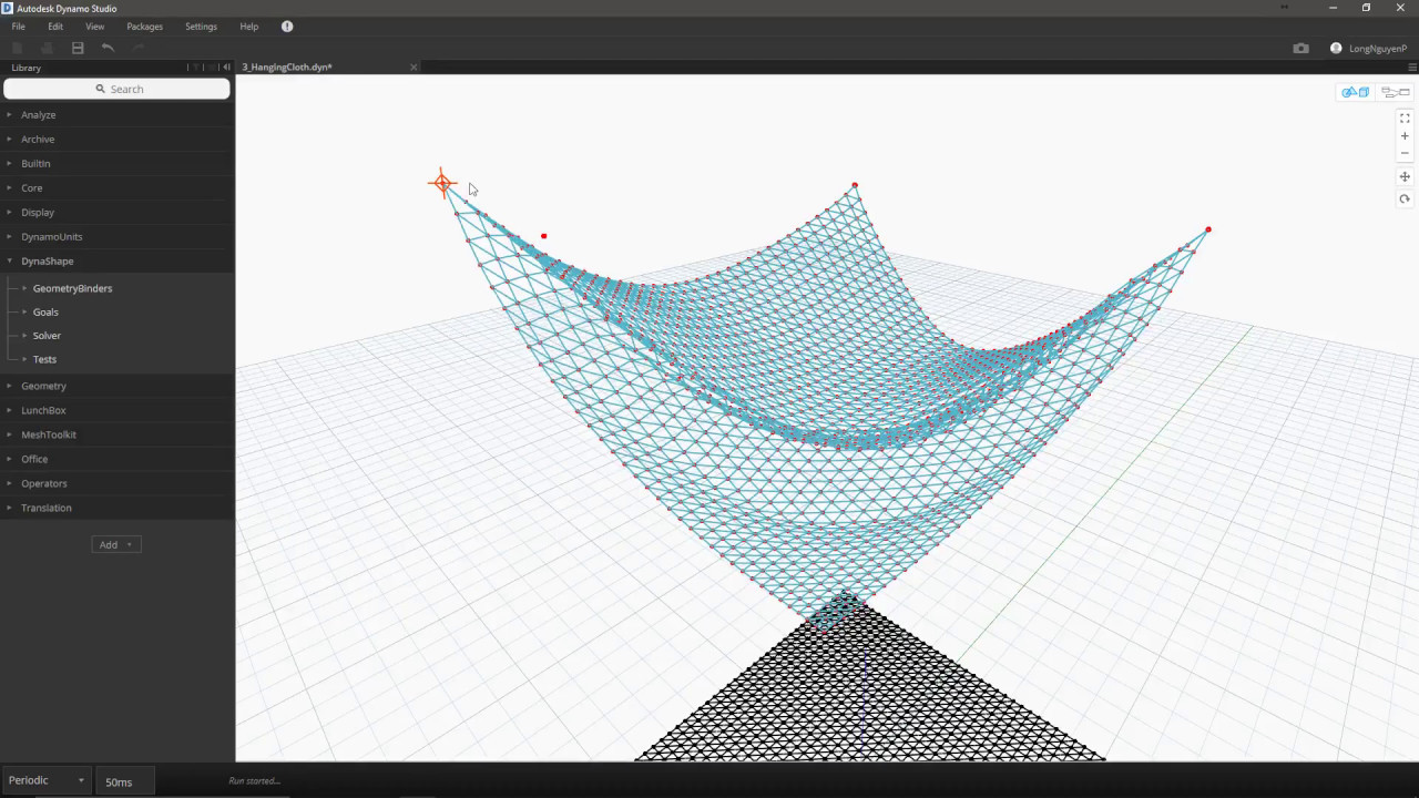 DynaShape: Hanging Cloth - YouTube