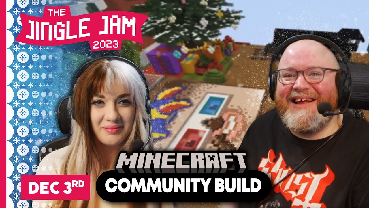 Minecraft Community Build | w/ Simon, Gee & Bouphe | Jingle Jam 2023 ...