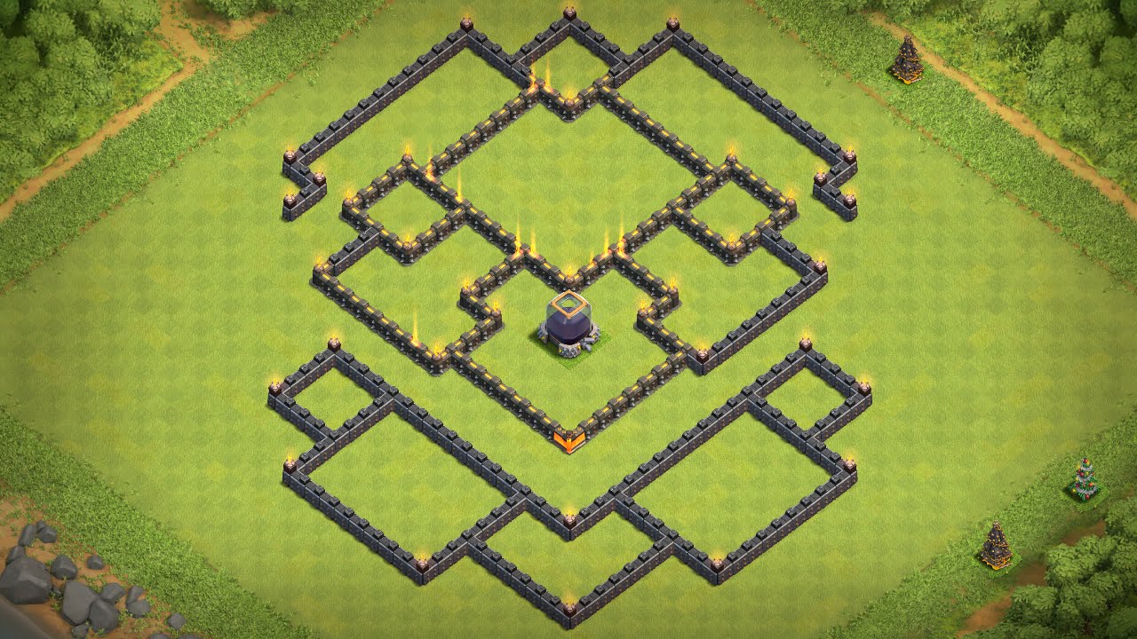 (TH10) BOMB TOWER! New dark farming base | Dark elixir protect | Th10 ...