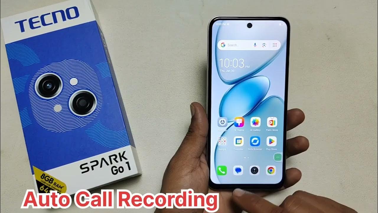Tecno spark go 1 Auto Call Recording || Tecno spark go 1 Call Recording Settings || - YouTube