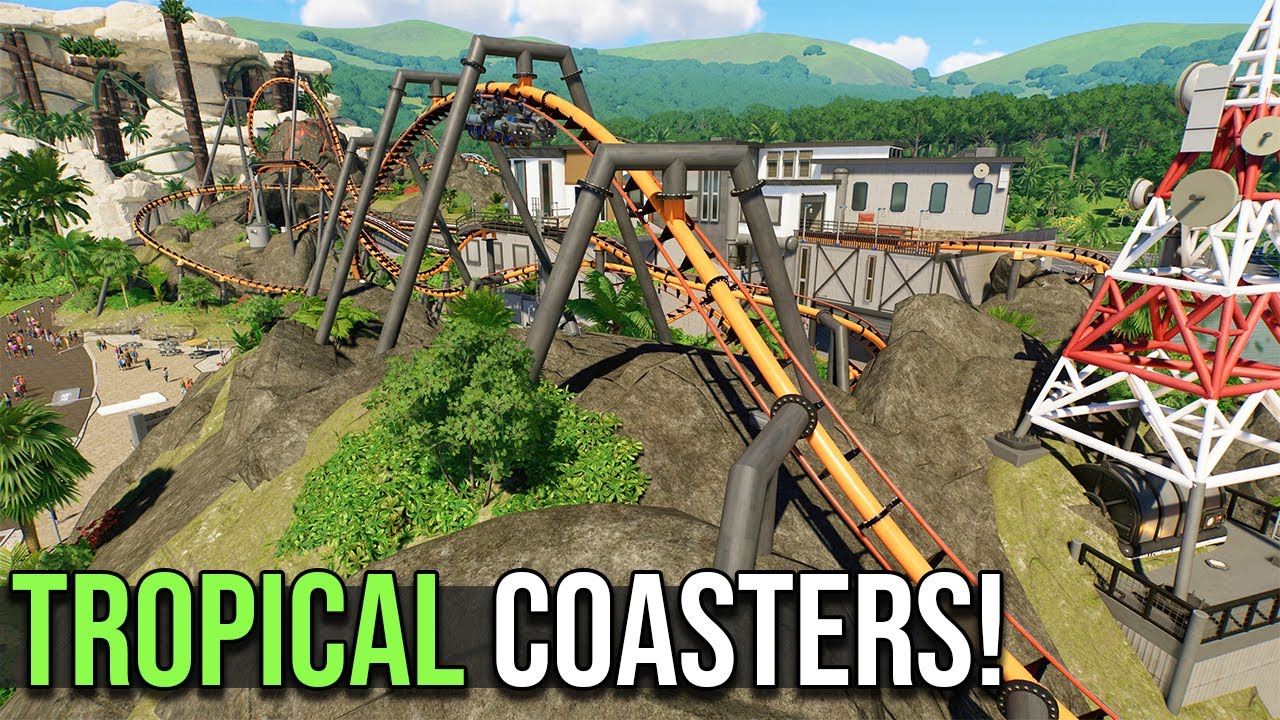 5 INCREDIBLE Tropical Themed Roller Coasters! - YouTube
