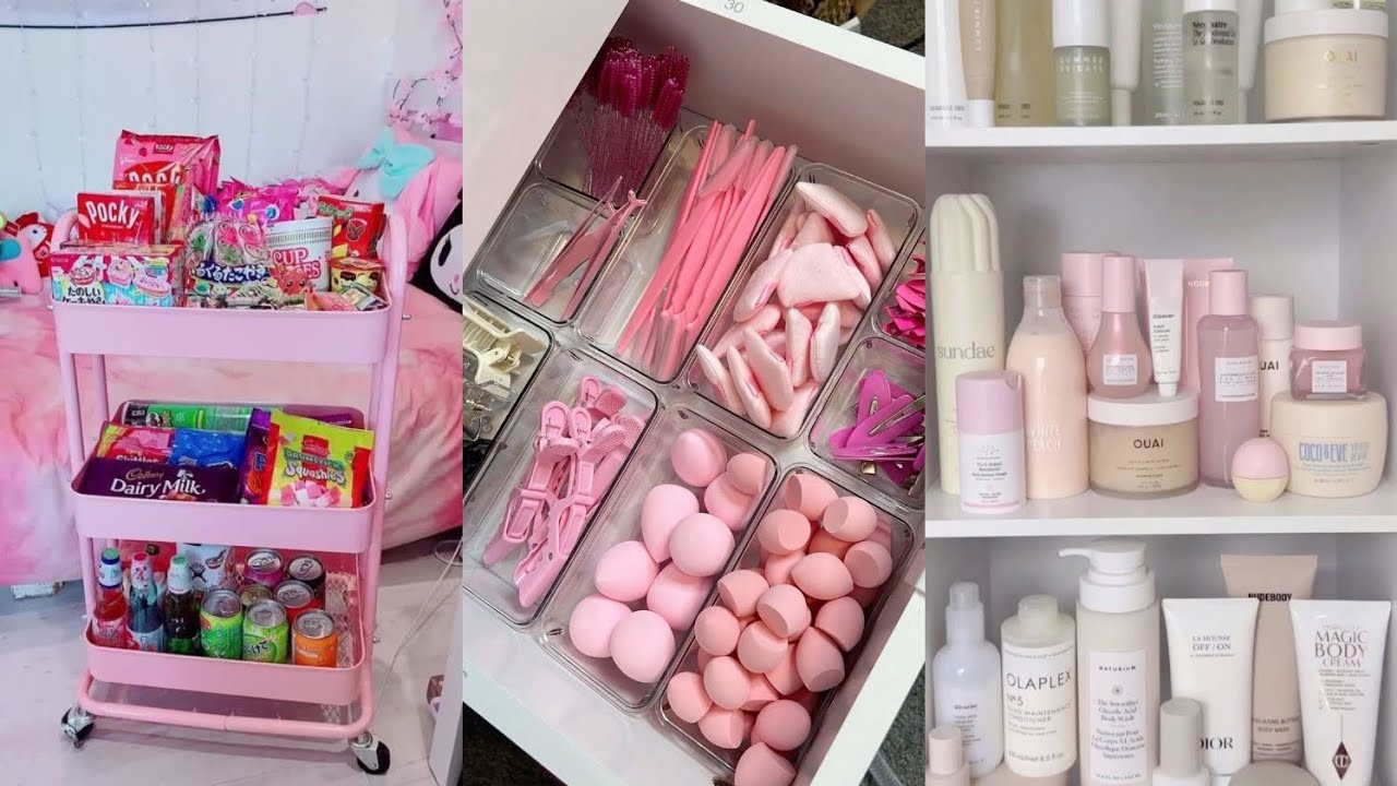 🌷Pink TIKTOK restocking compilation ASMR satisfying Pt.1 - YouTube