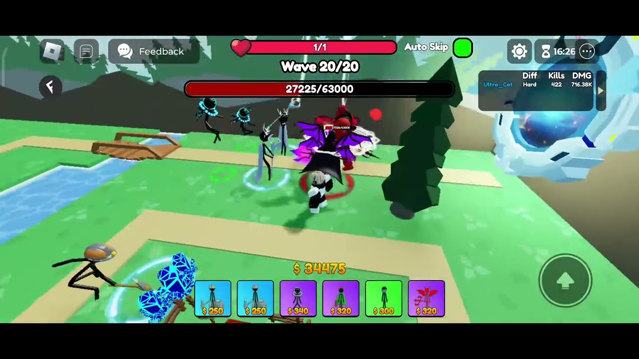 Solo Hard Mode in [Stickman TD Beta] - YouTube