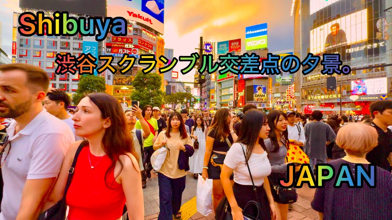 [4K] Shibuya Walking Tour. Shibuya Crossing evening View. Tokyo, Japan ...