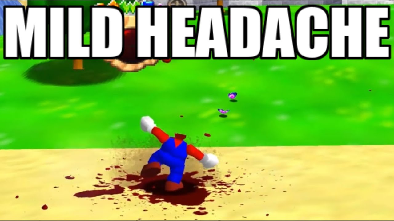 Mario 64 with blood (real) - YouTube