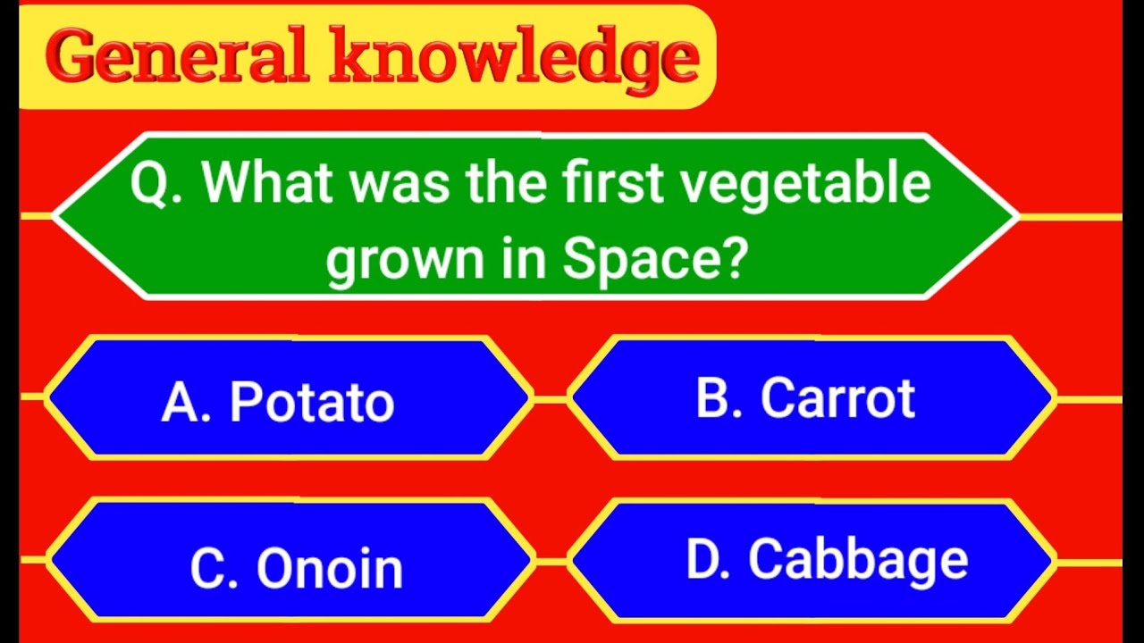 20 General Knowledge Quiz Trivia Questions | Trivia Questions And ...
