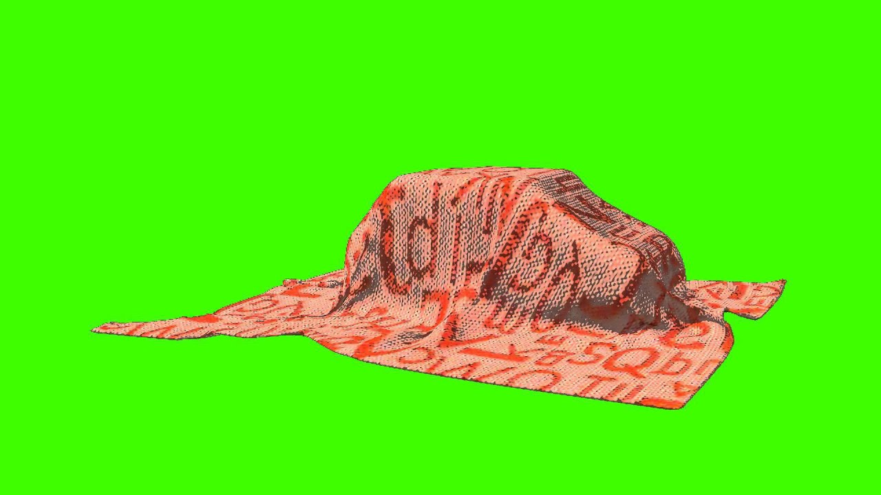 red cloth in green screen free stock footage - YouTube