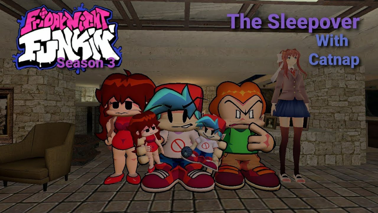 FNF Shorts S3: The Sleepover With Catnap - YouTube