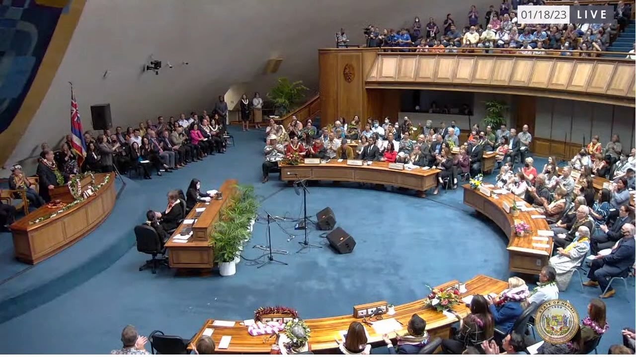 Hawaii lawmakers open 2023 Legislative Session - YouTube