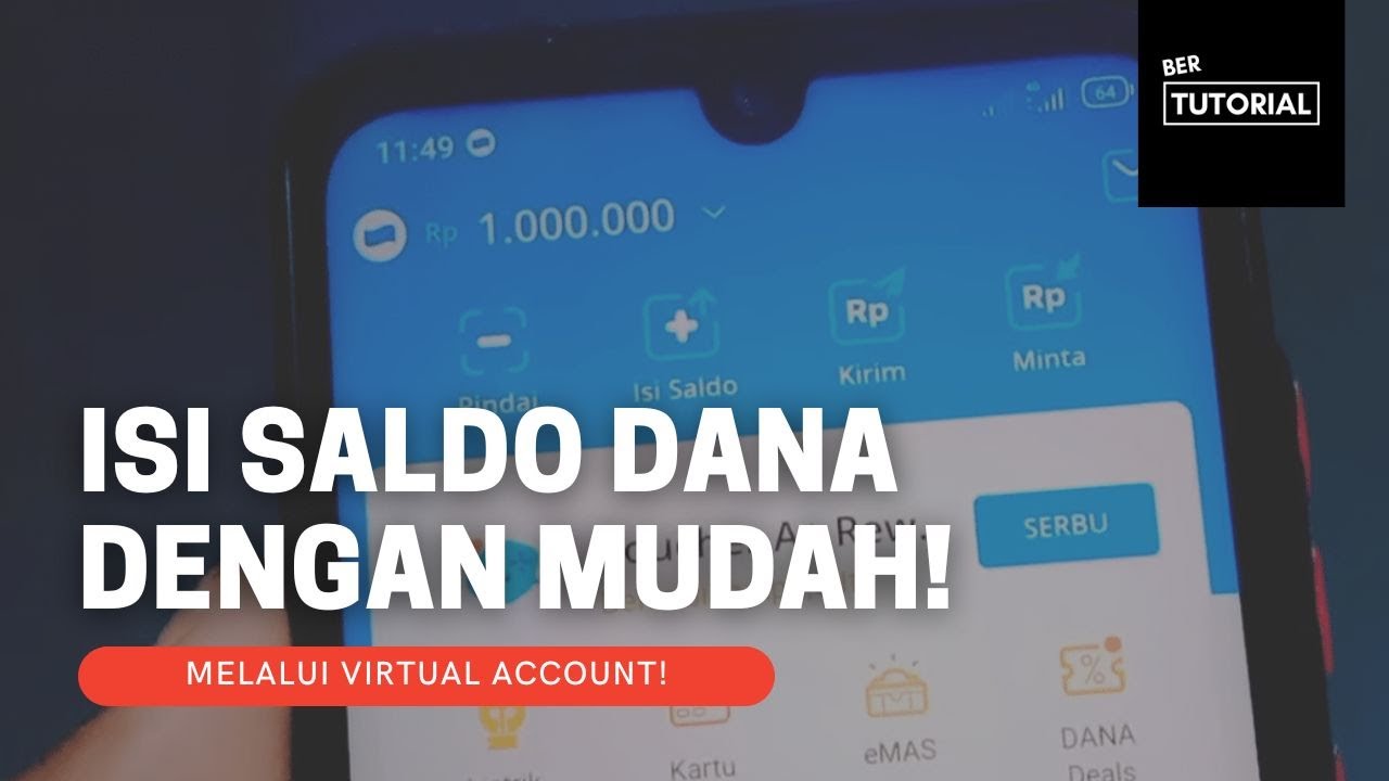 Cara Top Saldo Dana dengan Metode Virtual Account! (M-Banking) - YouTube