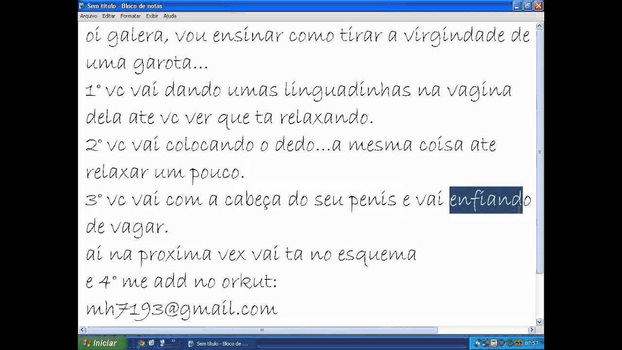 Tirando A Virgindade Youtube