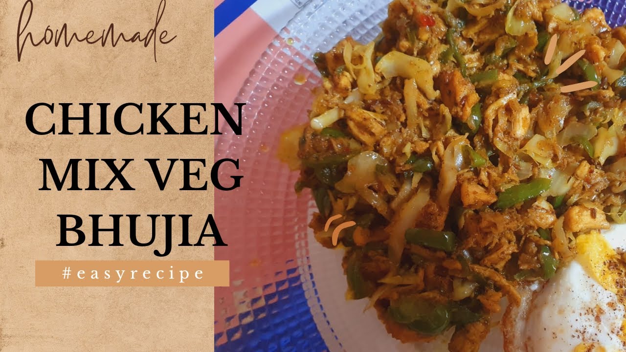 CHICKEN AND MIX VEG BHUJIA RECIPE||By sweety & salty kitchen - YouTube
