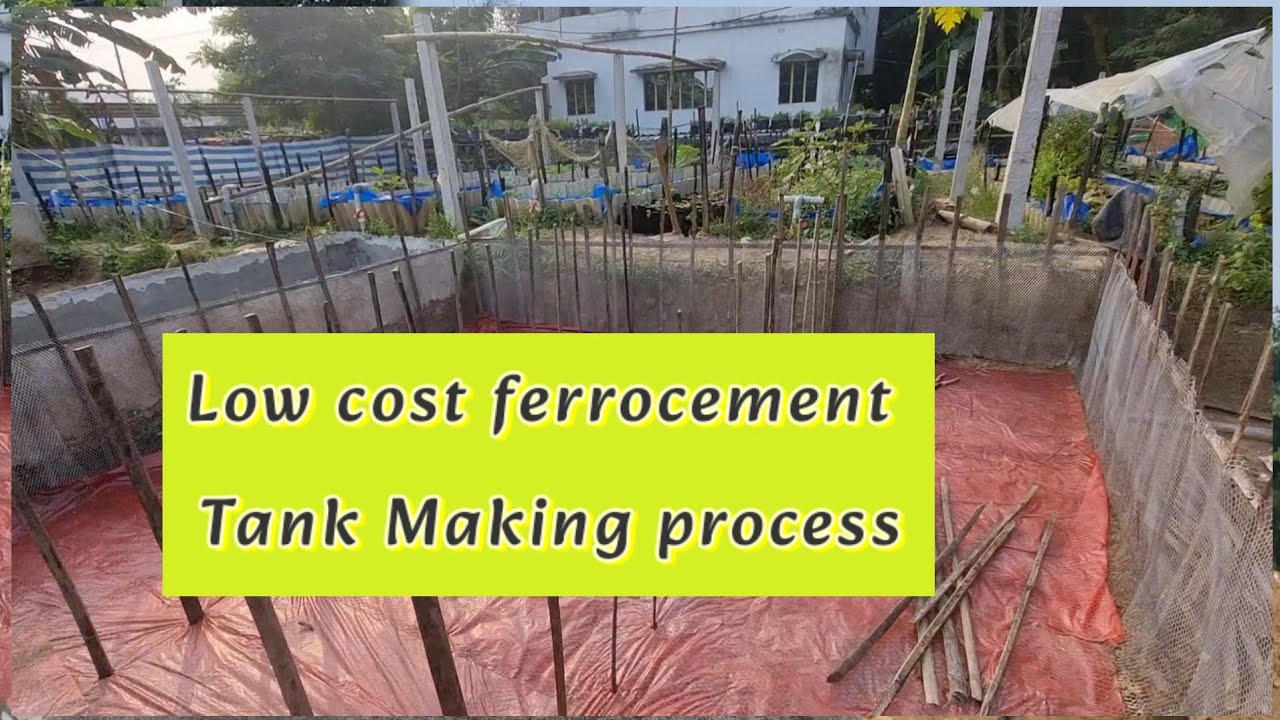 Ferrocement Tank Making process - YouTube