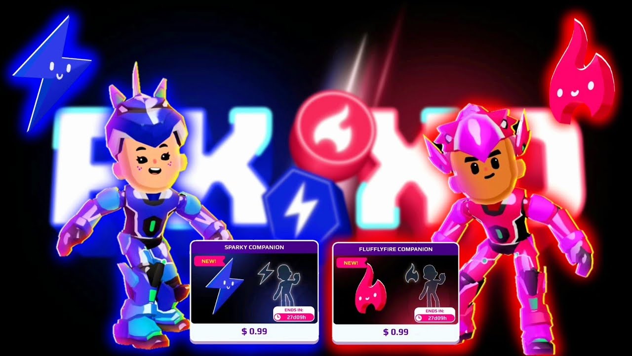 PK XD Team Volts Sparky vs Team Flames Flufflyfire Packages!!! Fashion ...